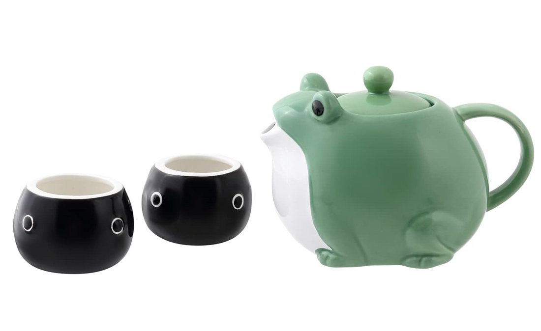 Tea Set Frog & Tadpole – Lavender Constellation 🌙